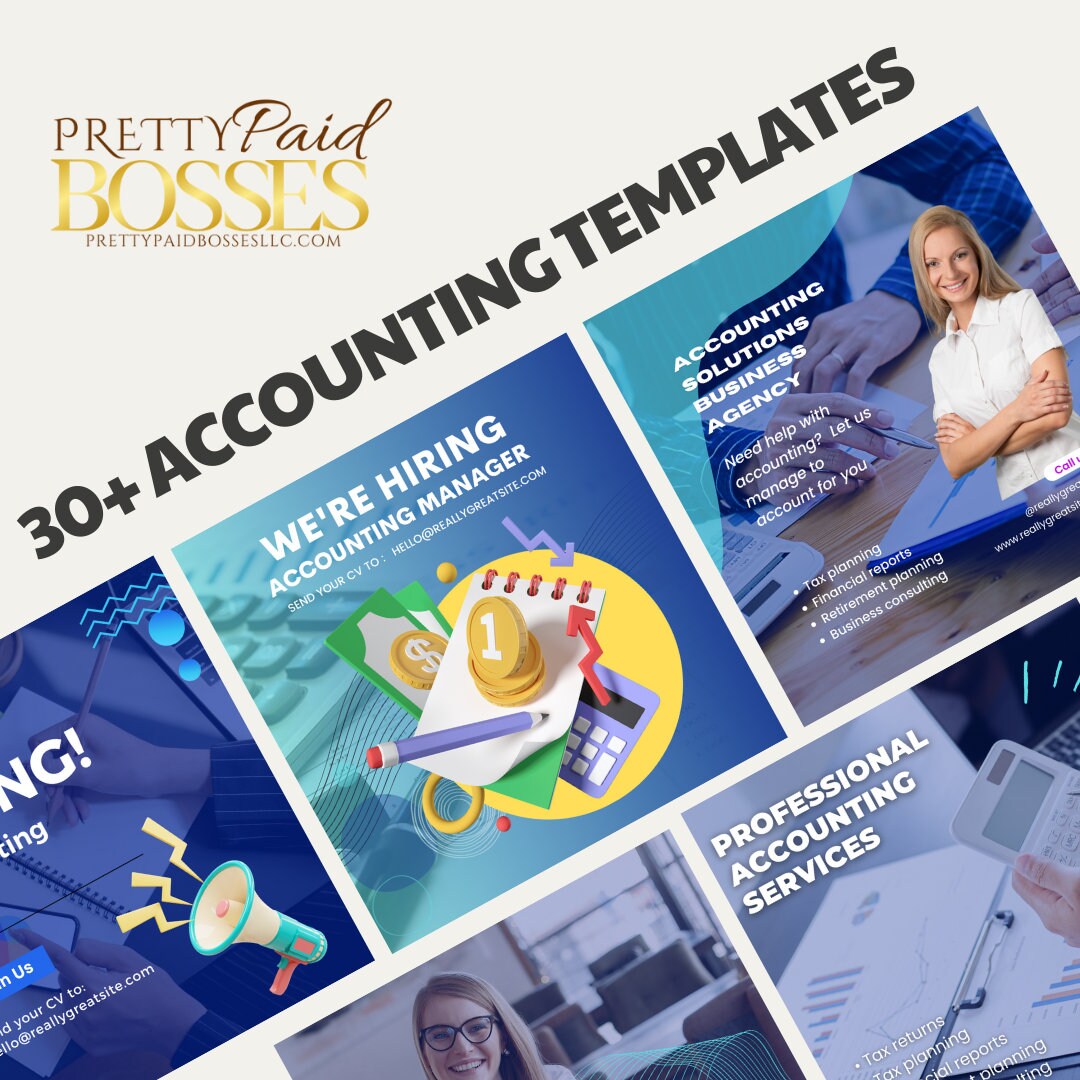 30+ Accounting Templates - Etsy