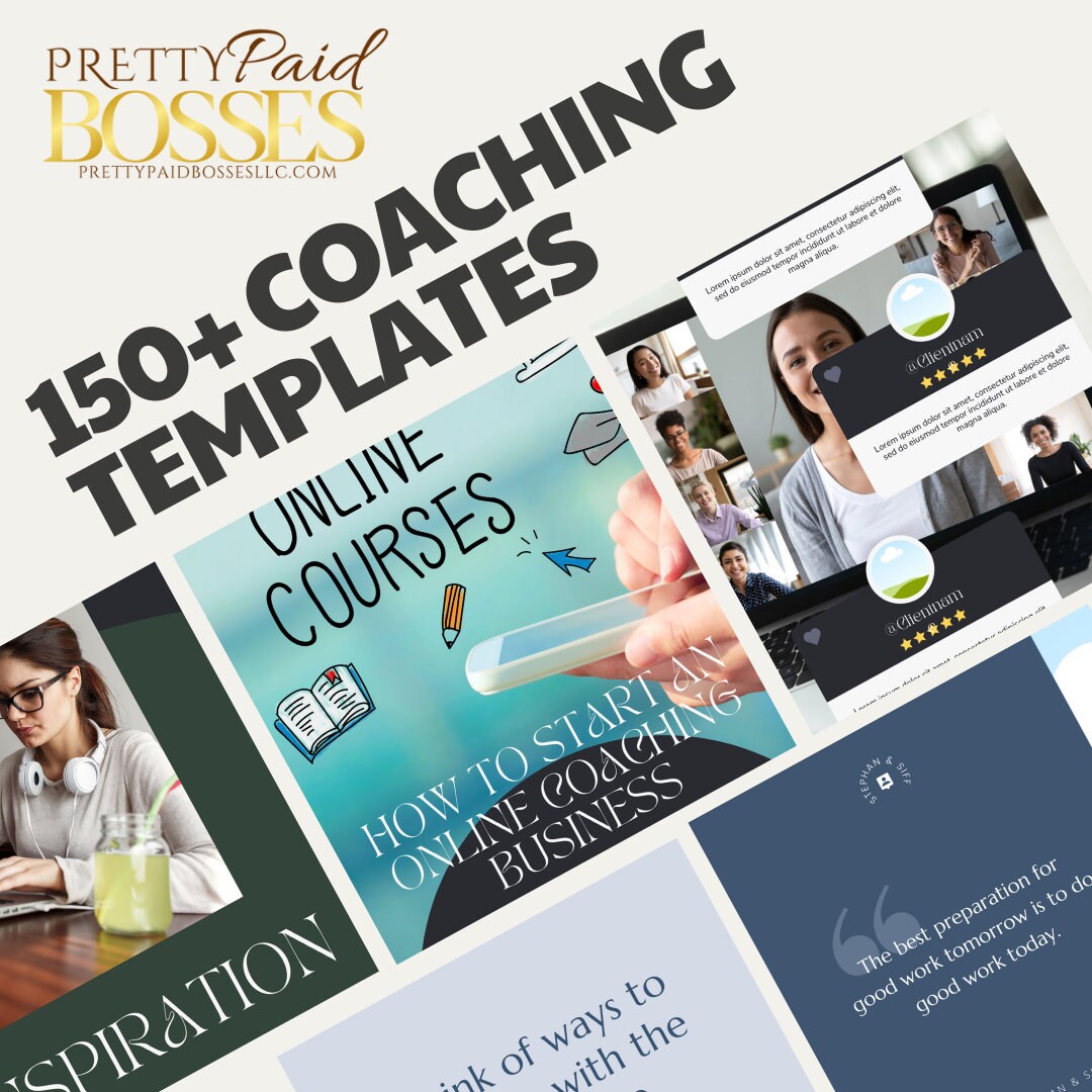 150+ Coaching Canva Editable Templates - Etsy