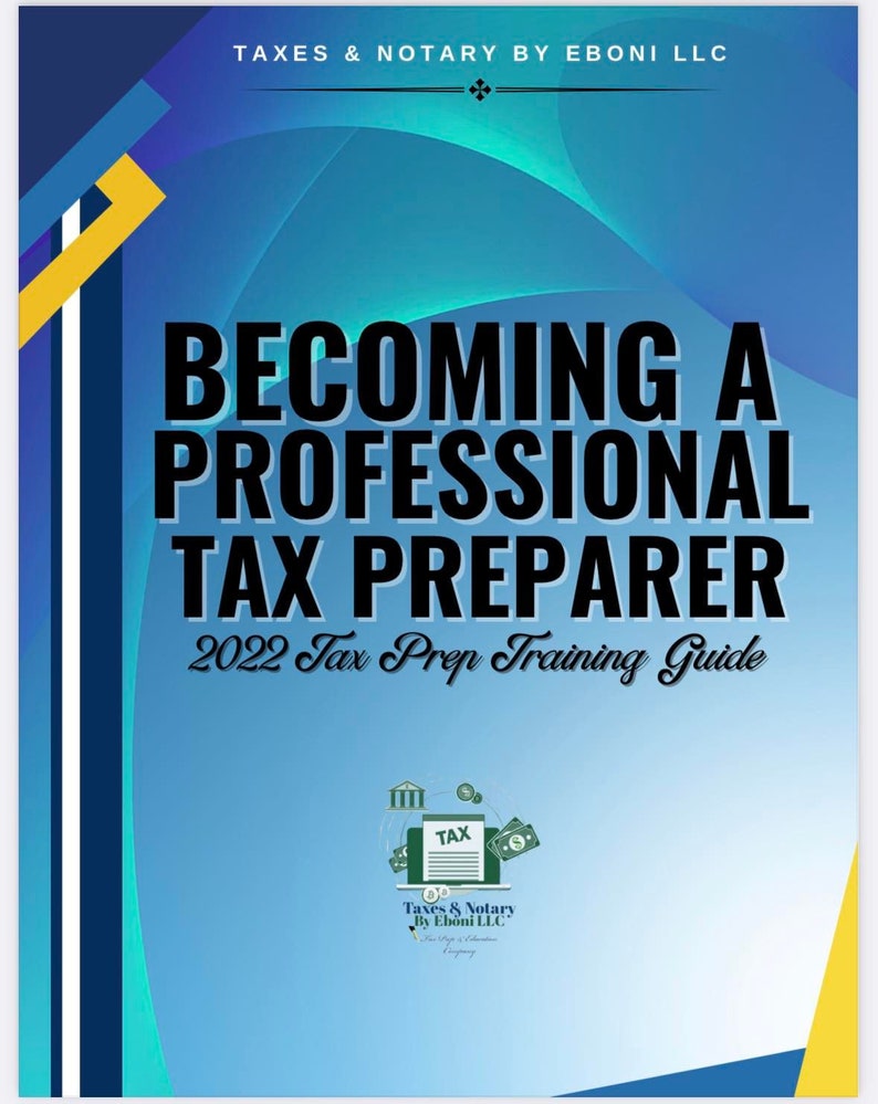 How to Become a Tax Preparer Workbook - Etsy