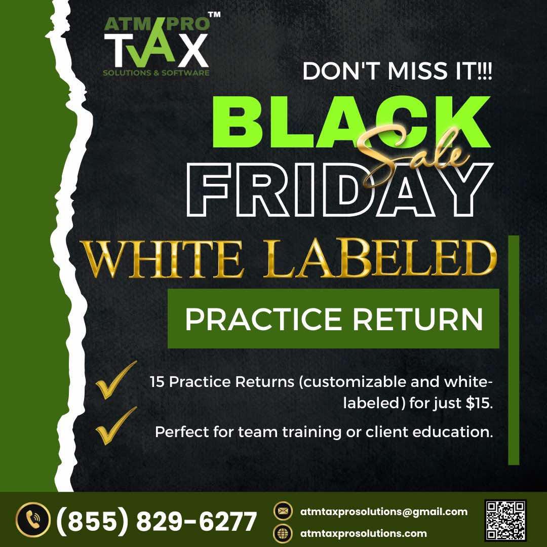 Practice Tax Return (white Labeled) - Etsy