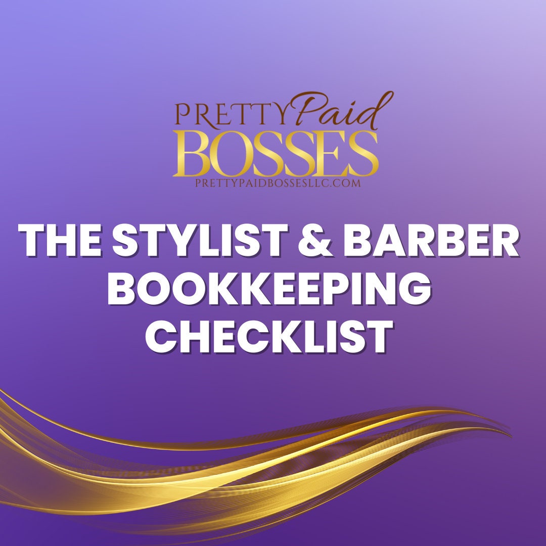 The Stylist & Barber Bookkeeping Checklist - Etsy