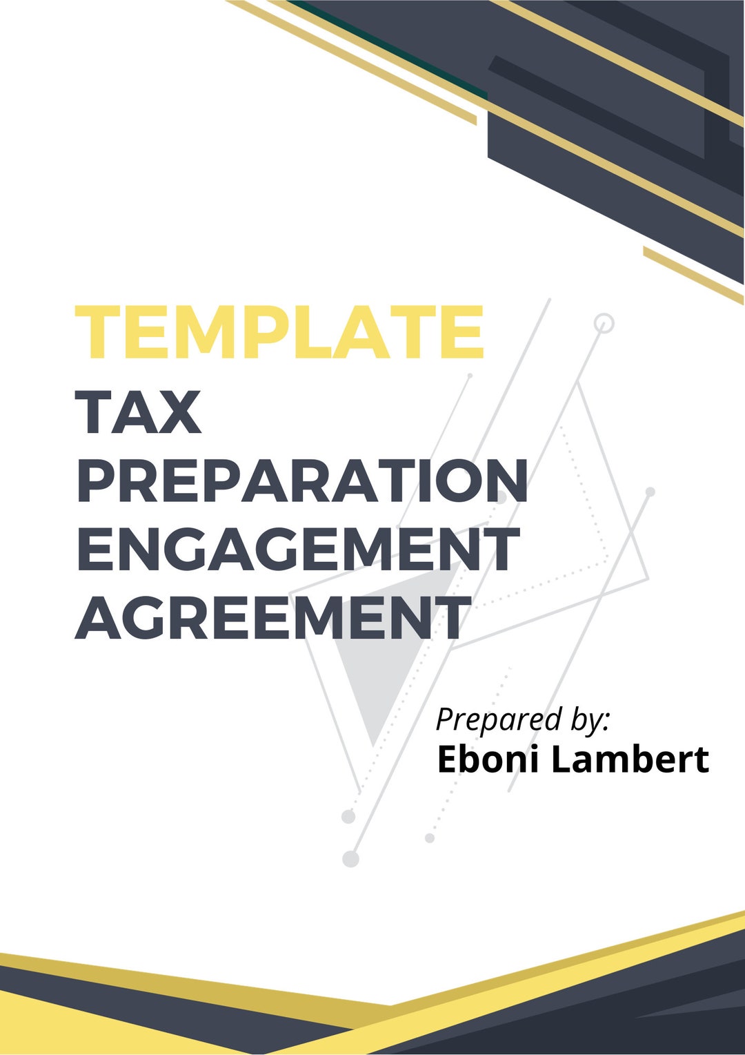 Tax Preparation Engagement Agreement Template - Etsy