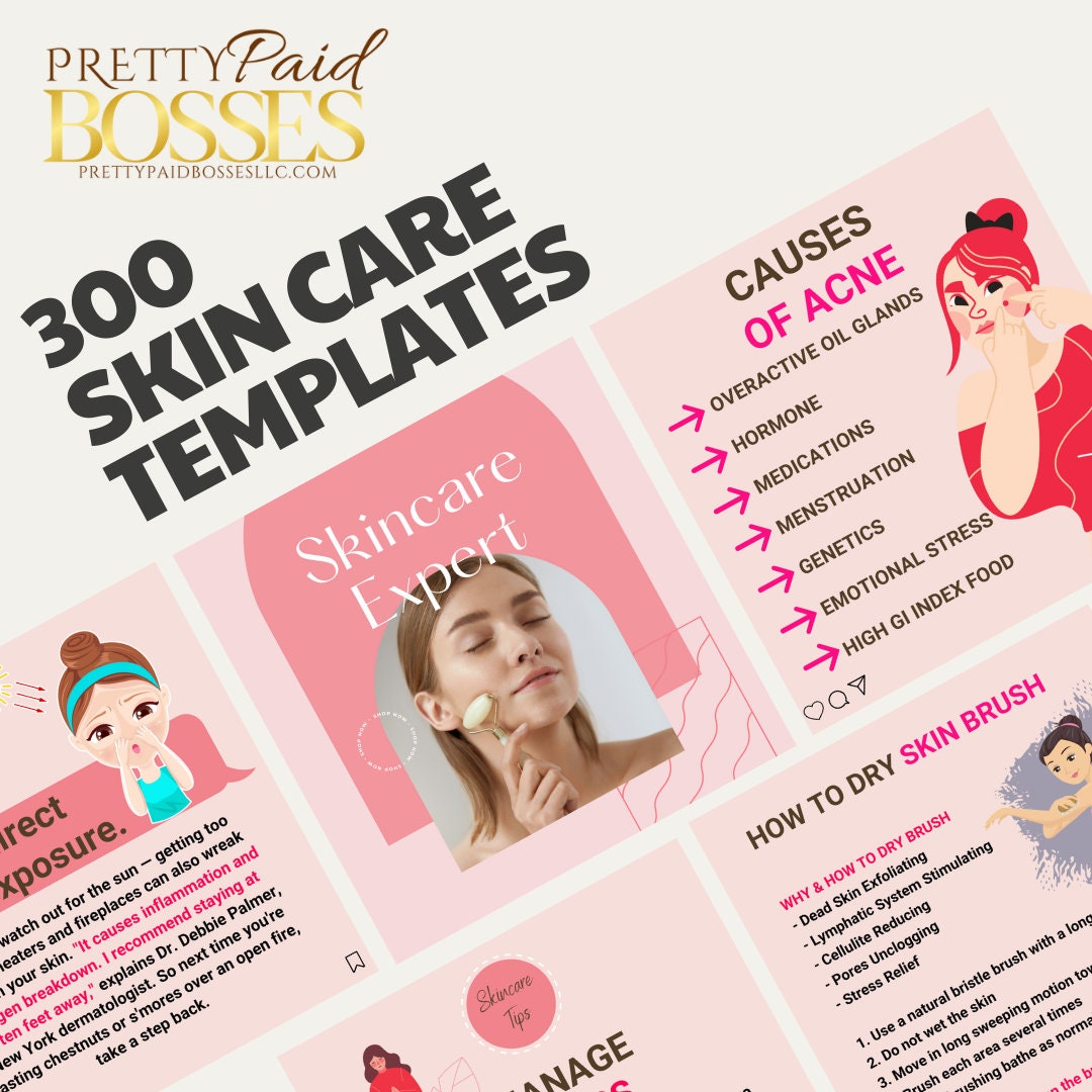 300 Skin Care Templates - Etsy