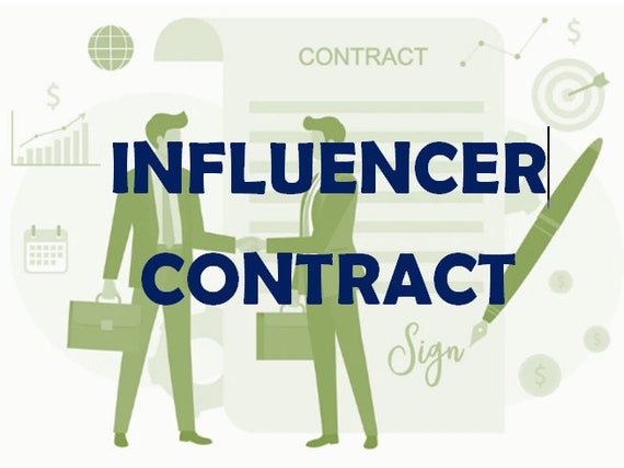 Influencer Contract Template - Etsy