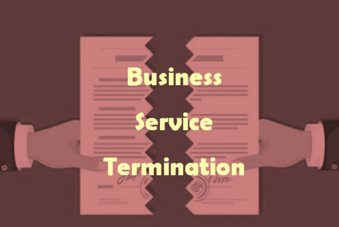Business Service Termination Letter Template - Etsy
