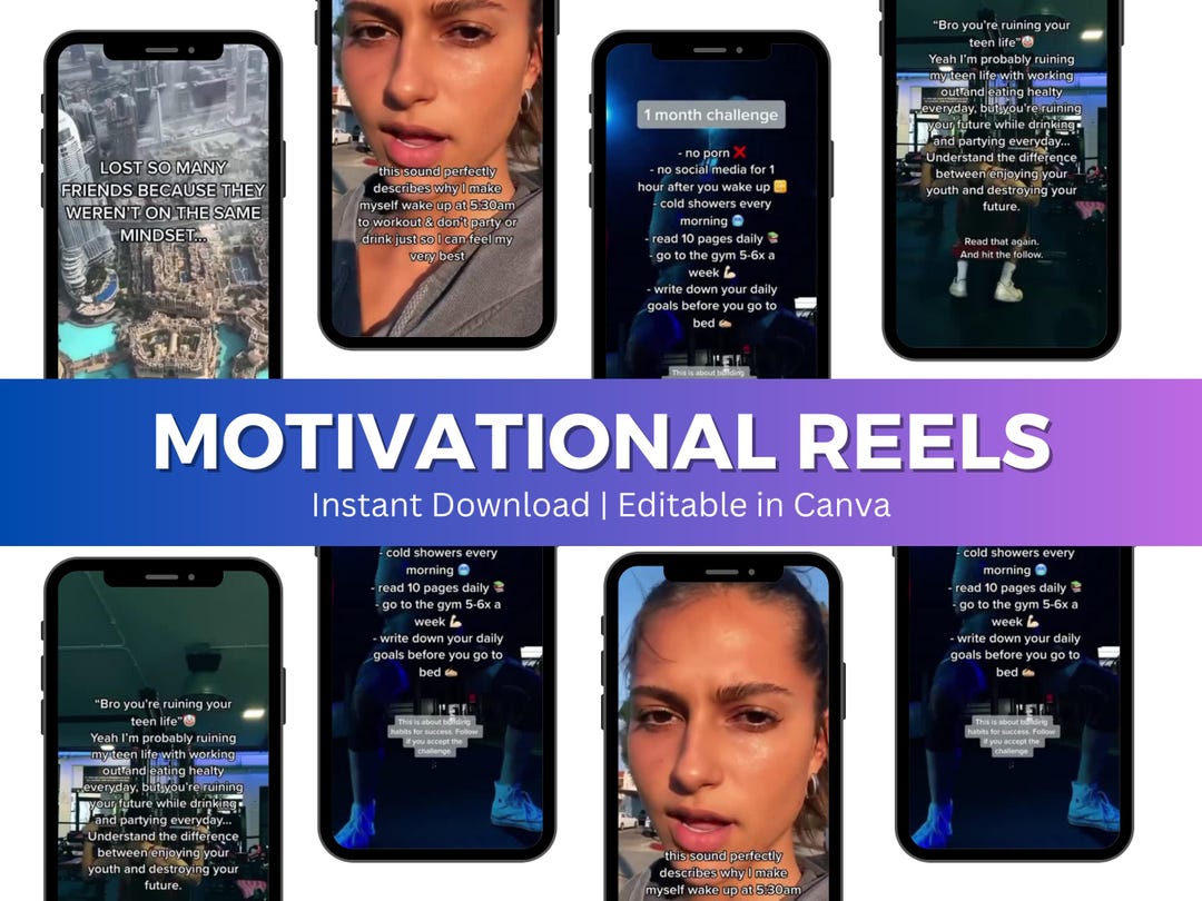 200+ Motivational Reels – Empowering Templates for Uplifting Content ...