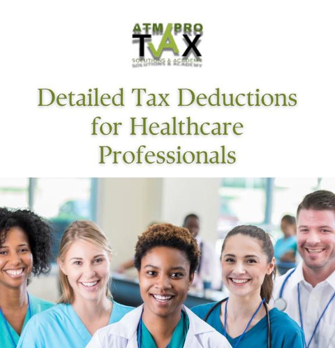 Detailed Tax Deductions for Healthcare Professionals - Etsy