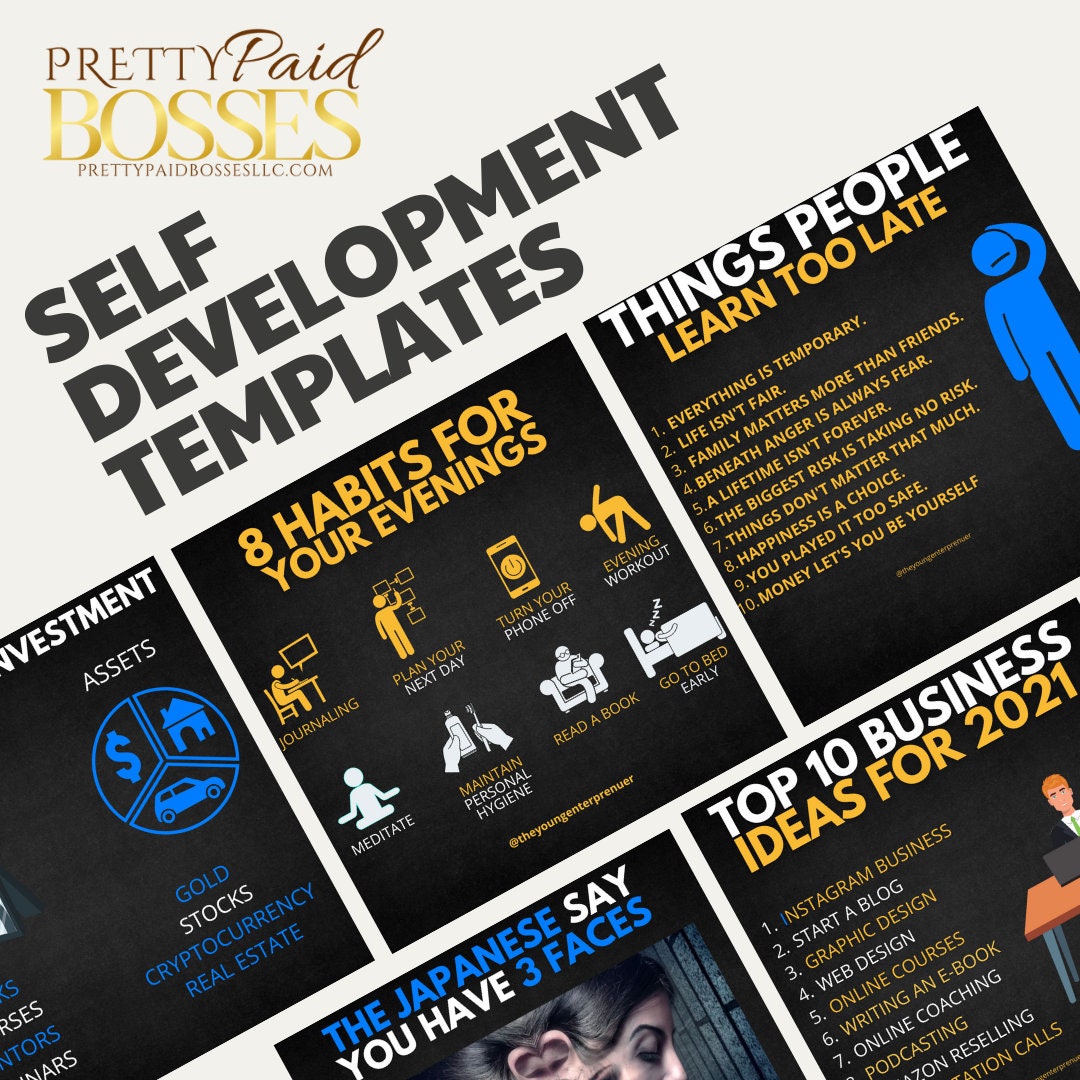 100+ Self Growth Templates - Etsy