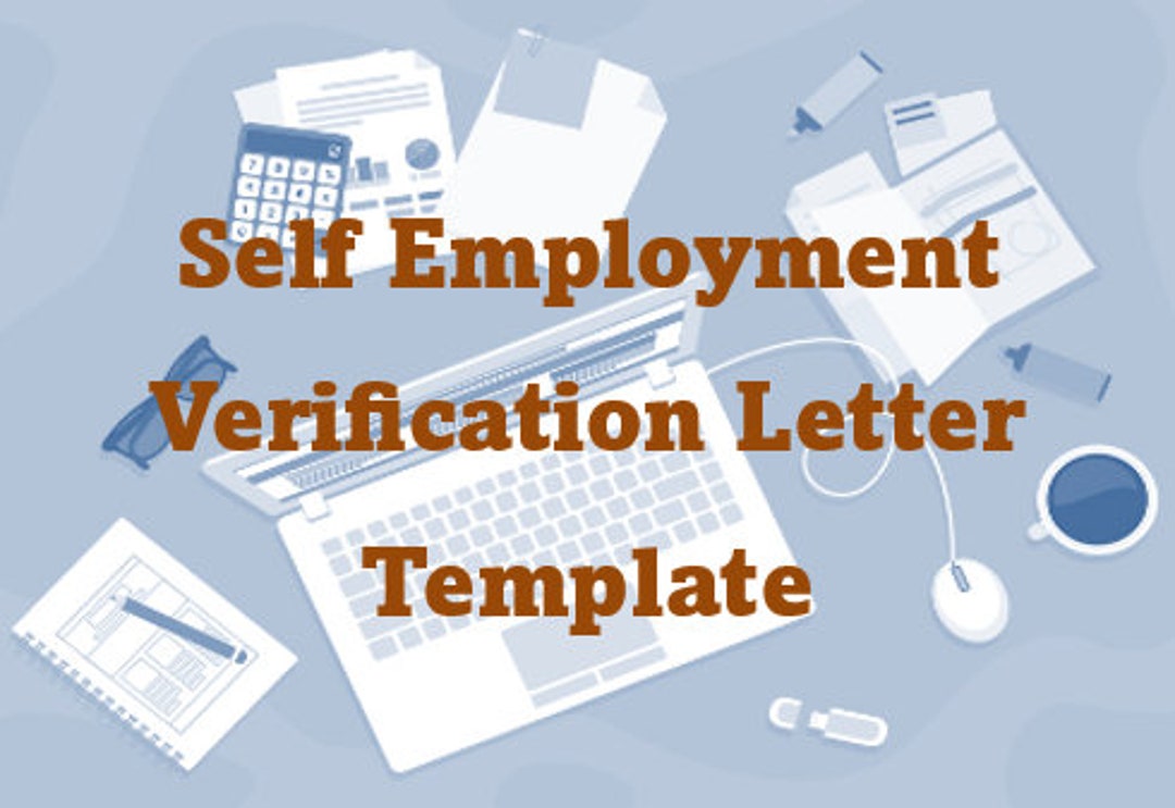 Self Employment Verification Letter Template - Etsy
