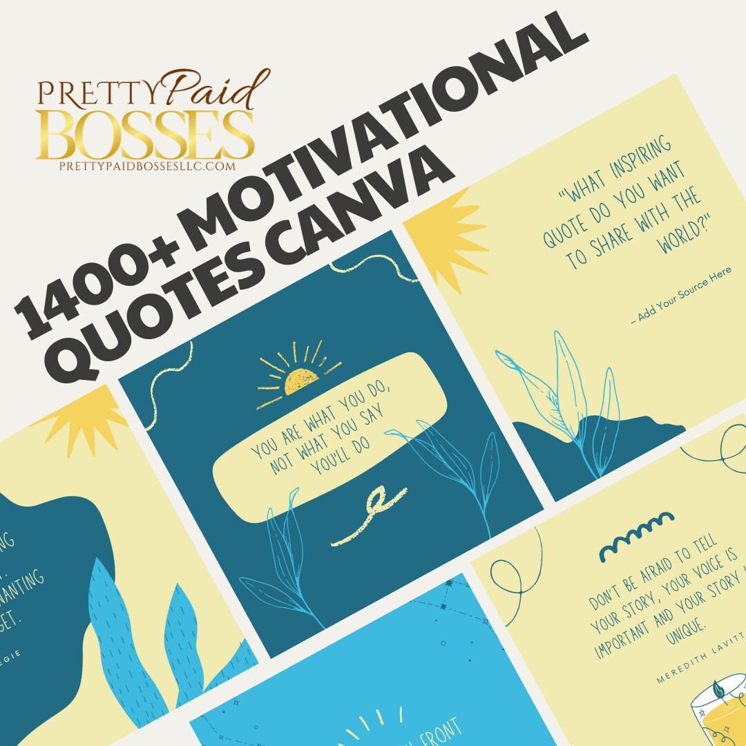 1400+ Motivational Quotes Canva - Etsy