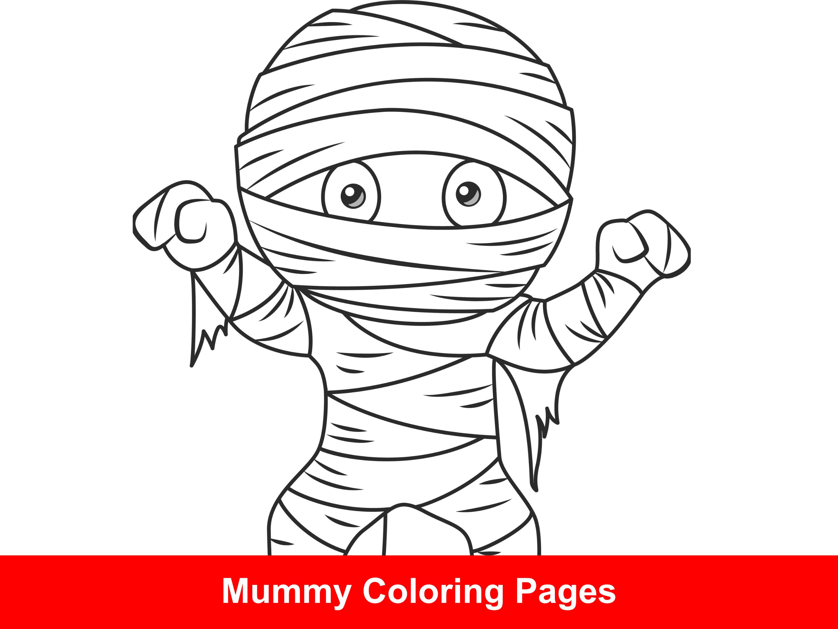 Cute Mummy Coloring Pages