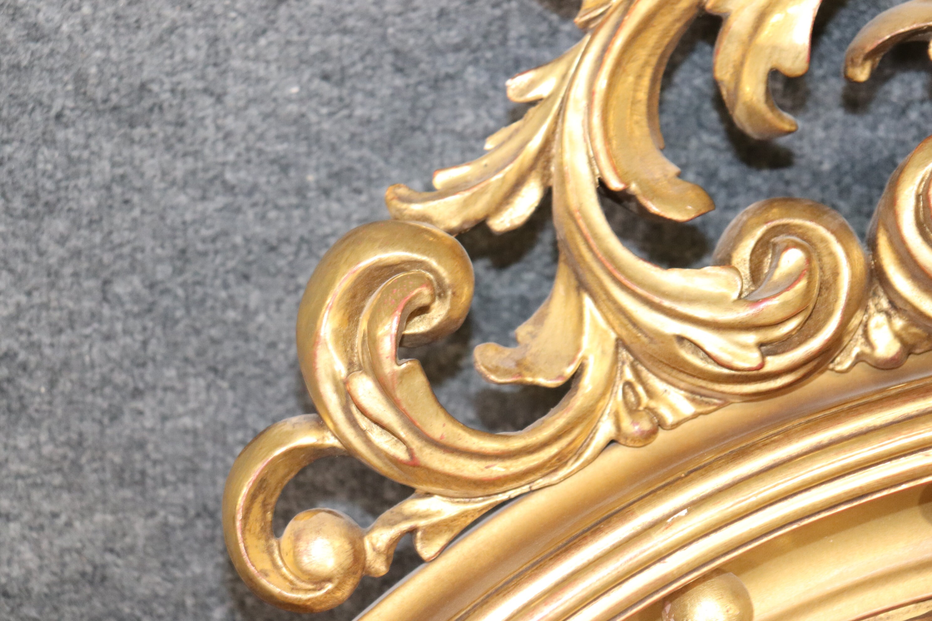 French Directoire Style Gold Gilt Circle Bullseye Mirror, Wall Hanging ...