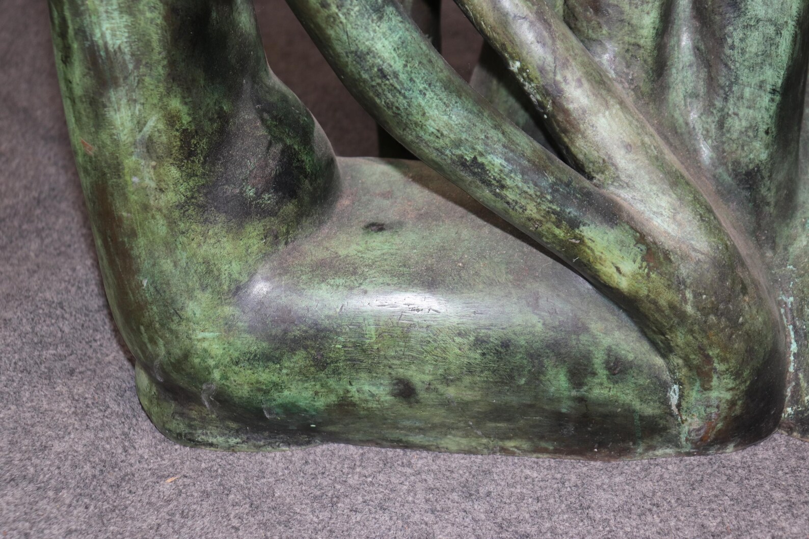 Signed Mid Century Modern Bronze Alien Sculpture, Bronze Statue ...