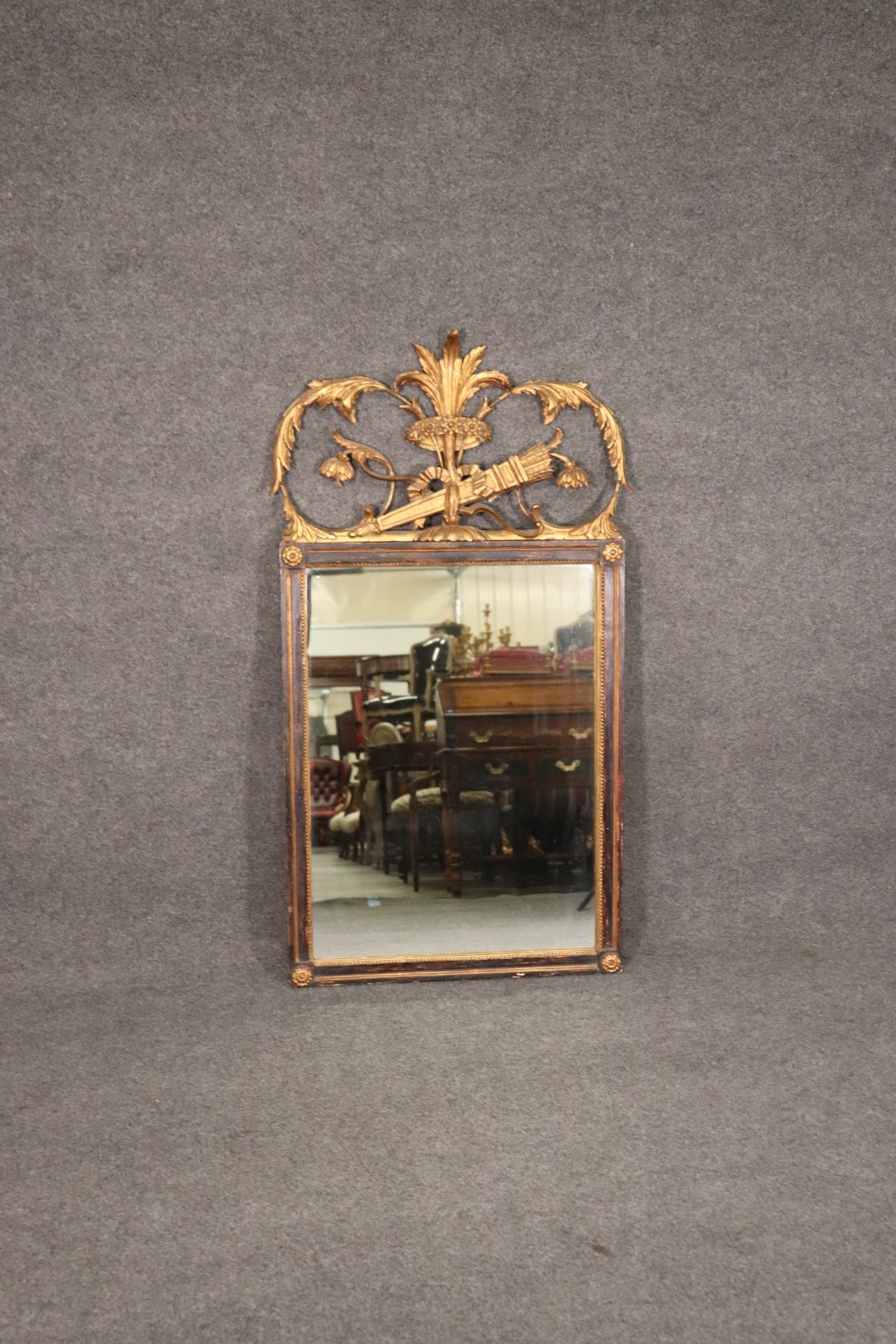 Fine Quality Antique Quiver of Arrows French Harvest Gilded Mahogany ...