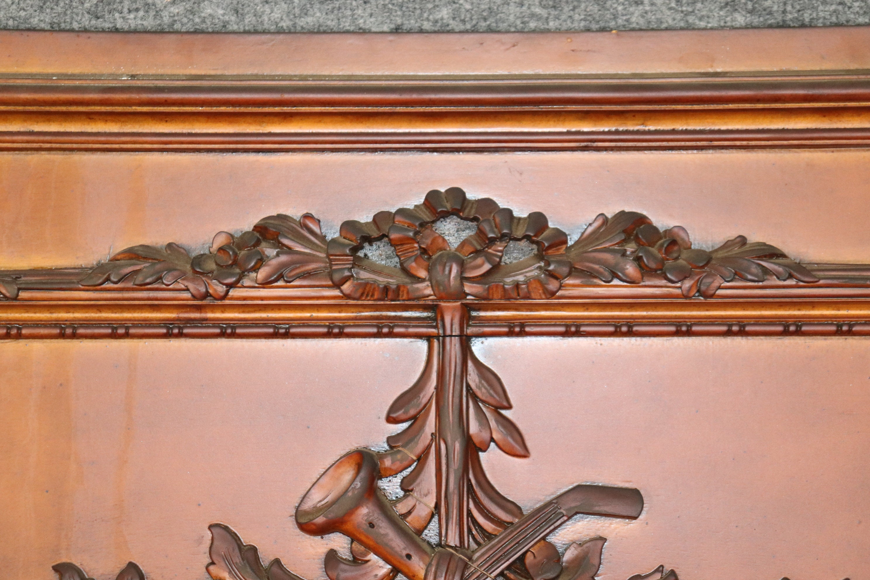 Antique French Directoire Style Carved Trumeau Mirror, Antiques, Wall ...