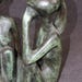 Signed Mid Century Modern Bronze Alien Sculpture, Bronze Statue ...