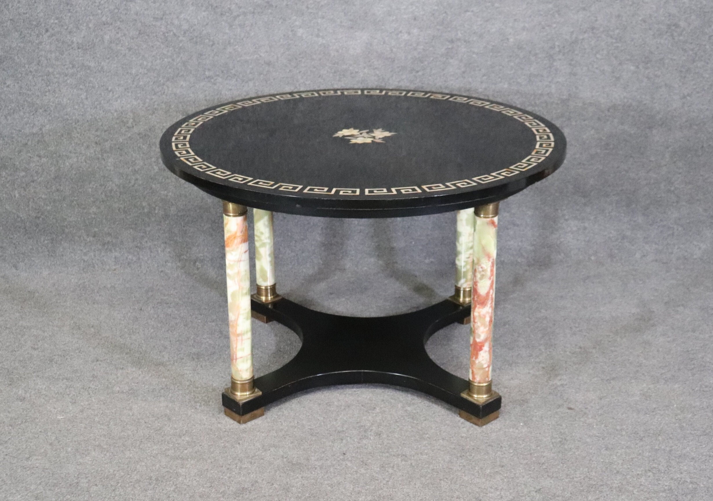 Italian Art Deco Ebonized Inlaid Center Table, MCM, MCM Decor, Antiques ...