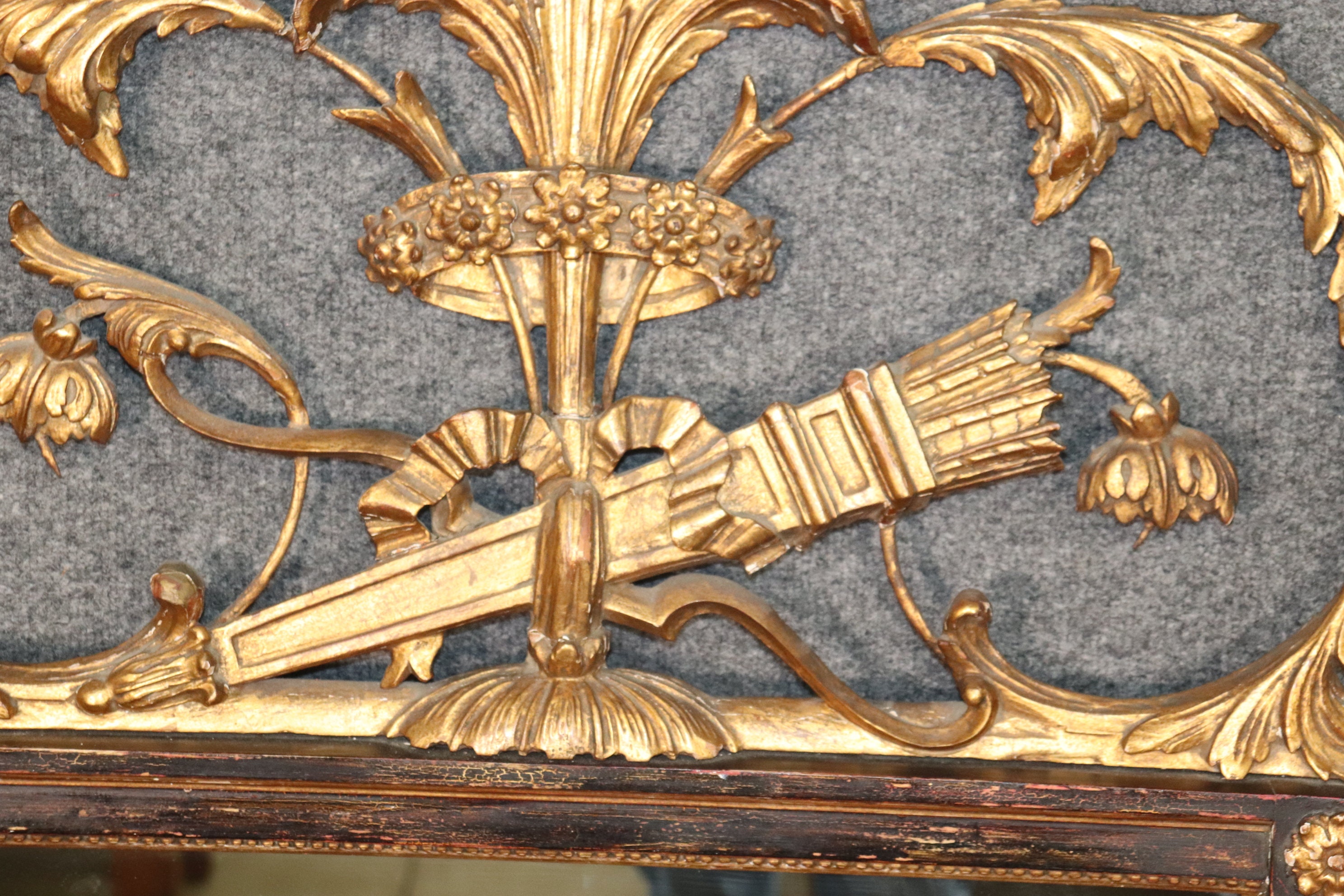 Fine Quality Antique Quiver of Arrows French Harvest Gilded Mahogany ...