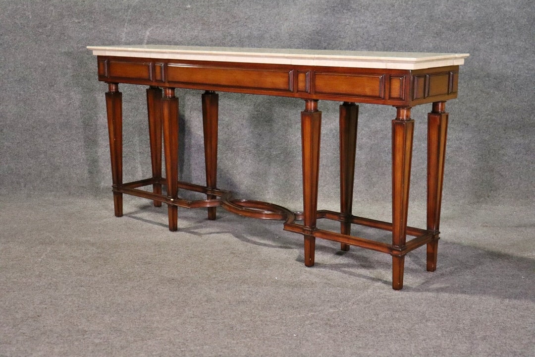 Regency Style Marble Top Console Sofa Table, Vintage, Vintage Decor ...