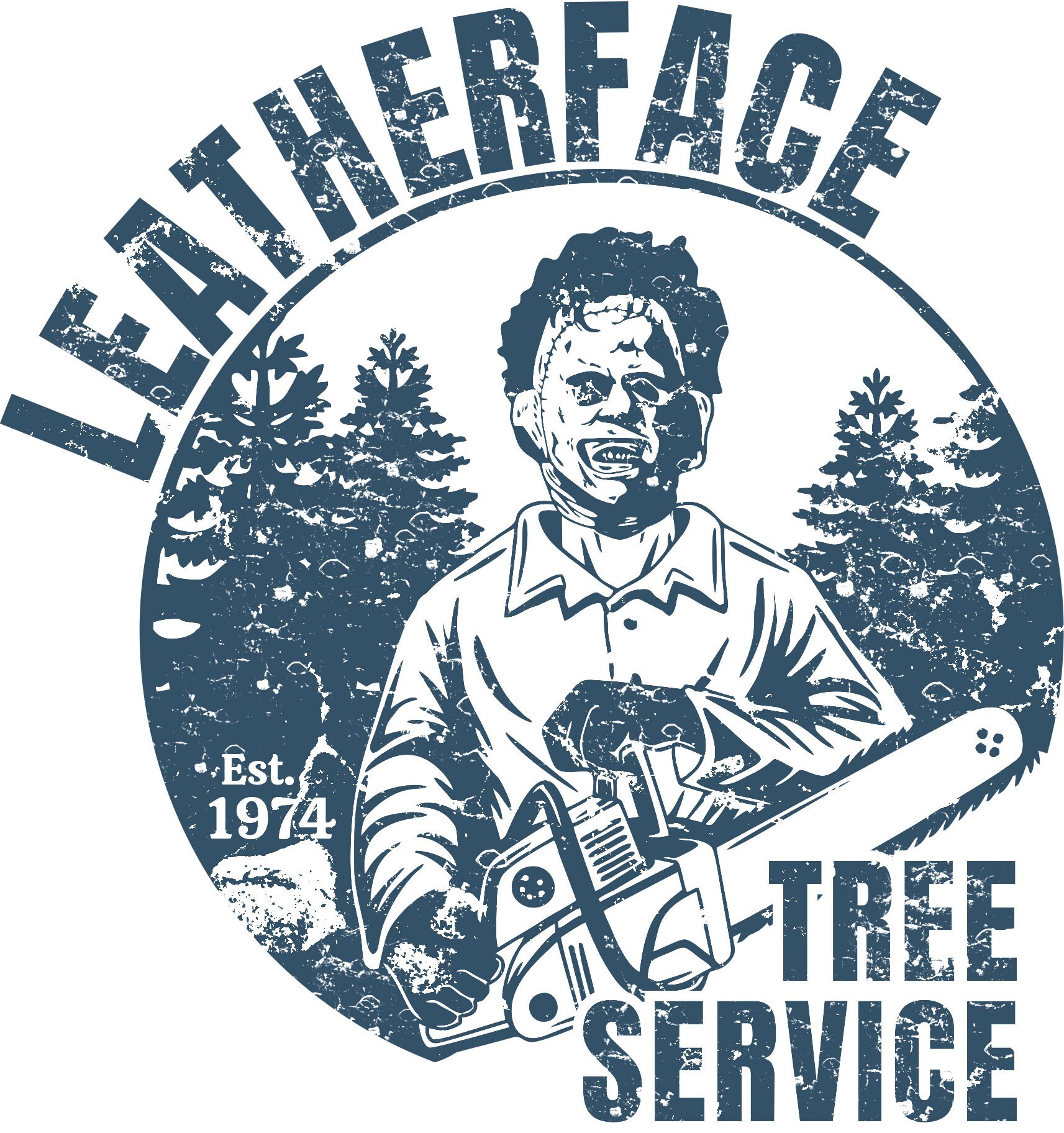 Halloween Leatherface Tree Service Chainsaw, PNG, Digital Download - Etsy