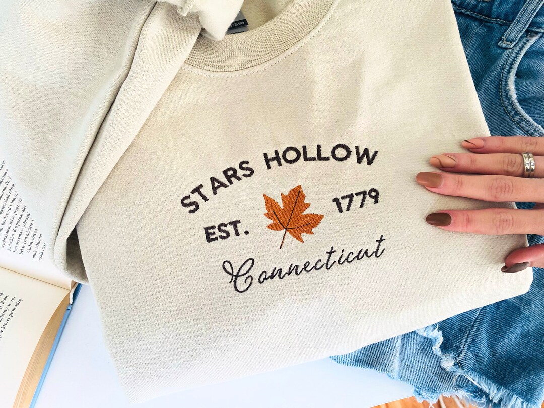 Stars Hollow Connecticut Sweatshirt, Cozy Fall Sweatshirt, Stars Hollow ...