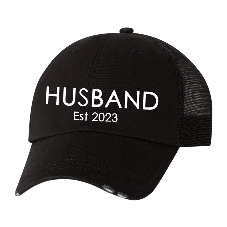 Wife Est 2023 & Husband Est 2023 Baseball Hats Customizable Wedding ...
