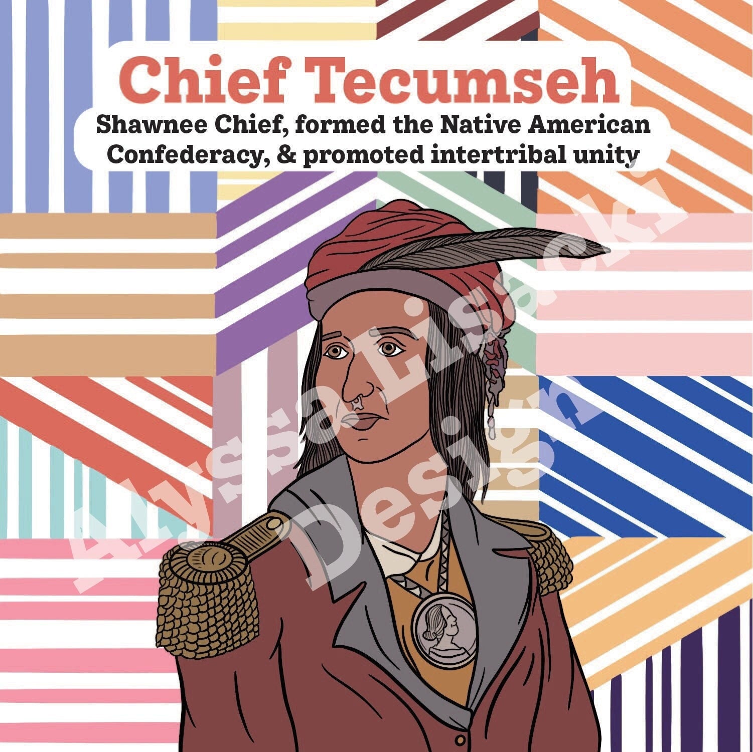 Chief Tecumseh Trailblazers Poster - Etsy