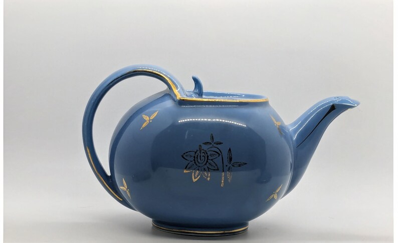 Blue Hall Teapot - Etsy