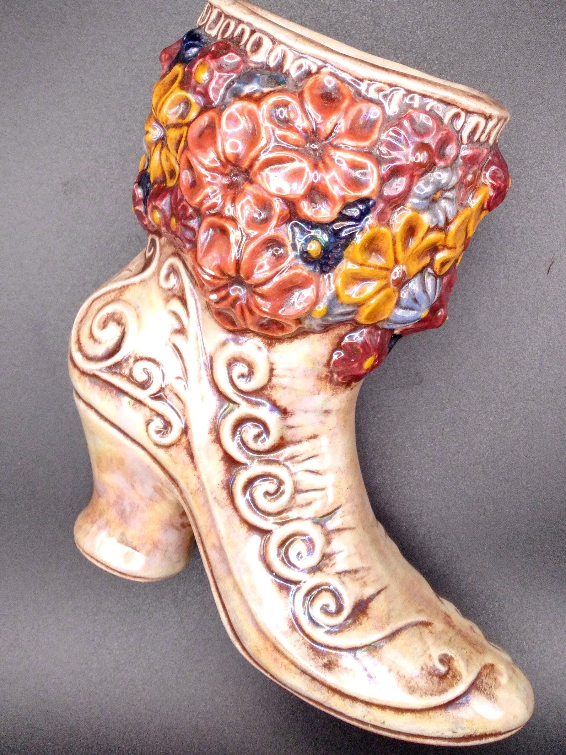 Victorian Boot Ceramic Vase - Etsy