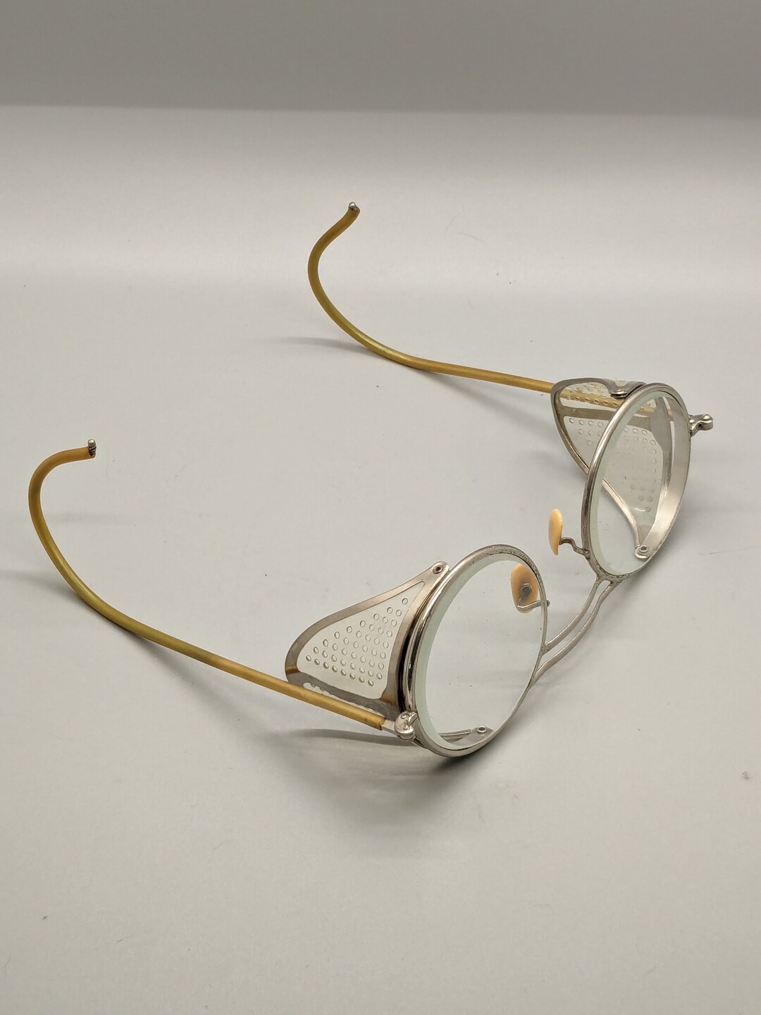 Industrial Safety Glasses Steam Punk Biker Goggles CA. 1930 by Willson ...