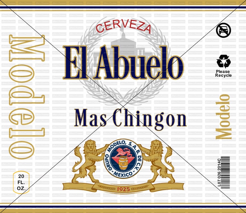 El Abuelo Mas Chingon Inspired Modelo PNG ONLY - Etsy México