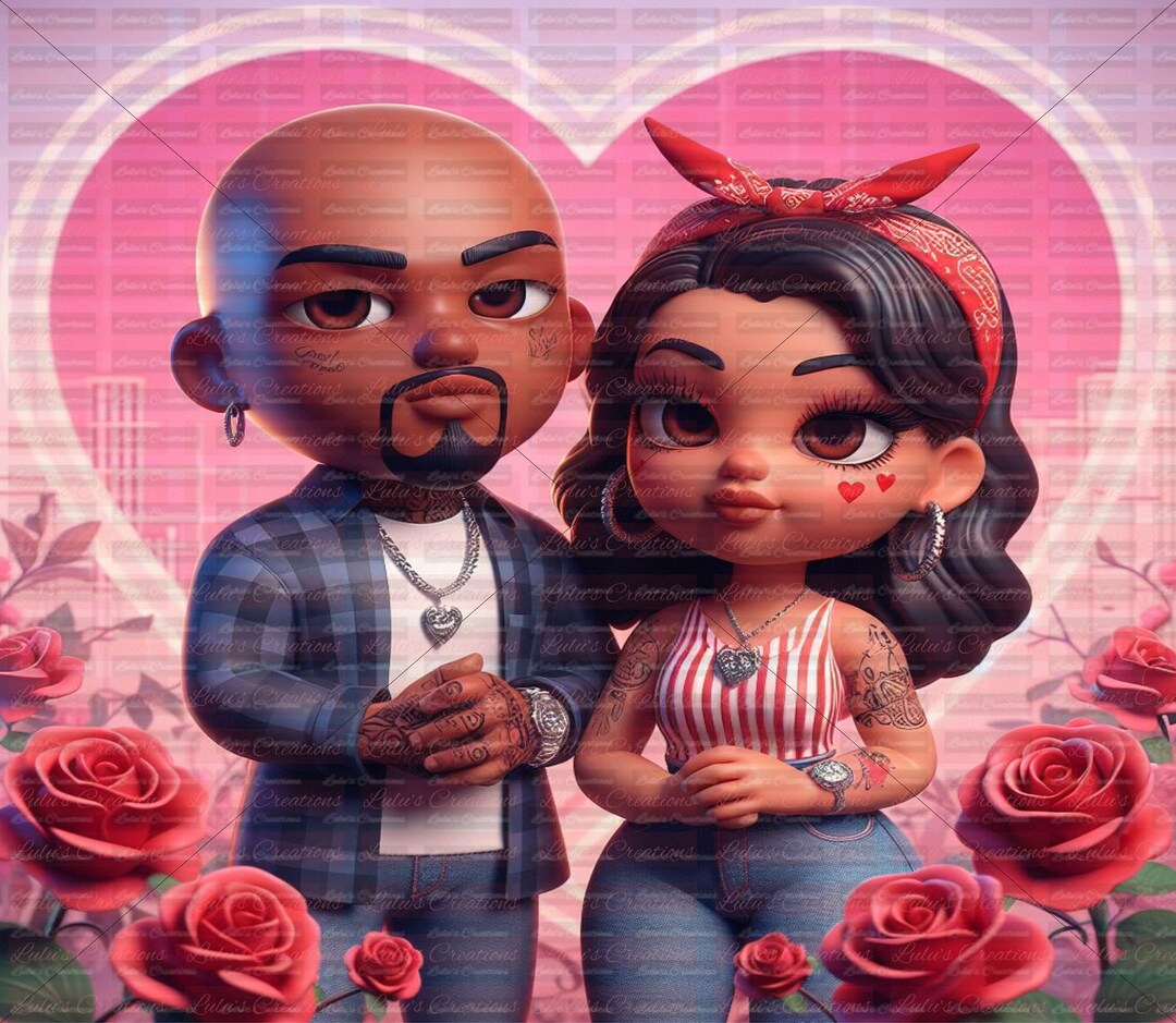 Valentines Cholo Couple Wrap PNG ONLY - Etsy