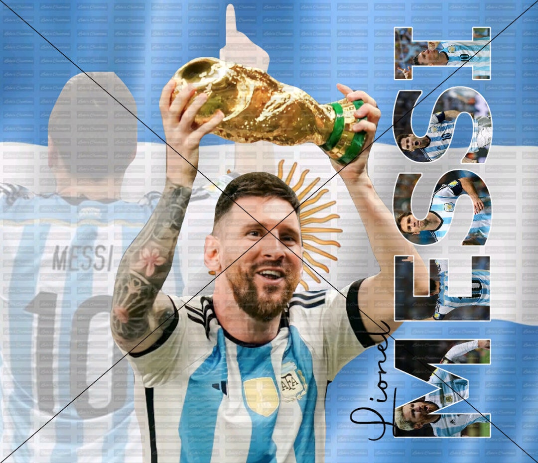 Lionel Messi World Cup Wrap PNG ONLY - Etsy Australia