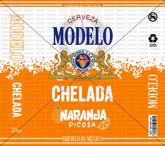 Modelo Chelada Naranja Picosa PNG ONLY - Etsy