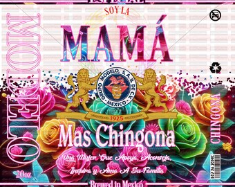 Mama Modelo Chingona Tumbler Wrap Digital Print 20oz - Etsy