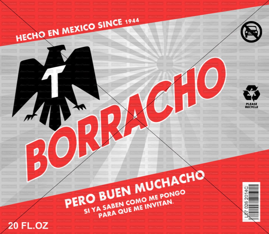Borracho Pero Buen Muchacho Wrap PNG ONLY - Etsy