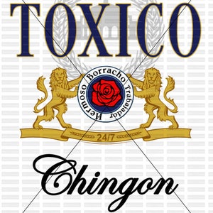 Toxica Y Toxico Design PNG ONLY - Etsy