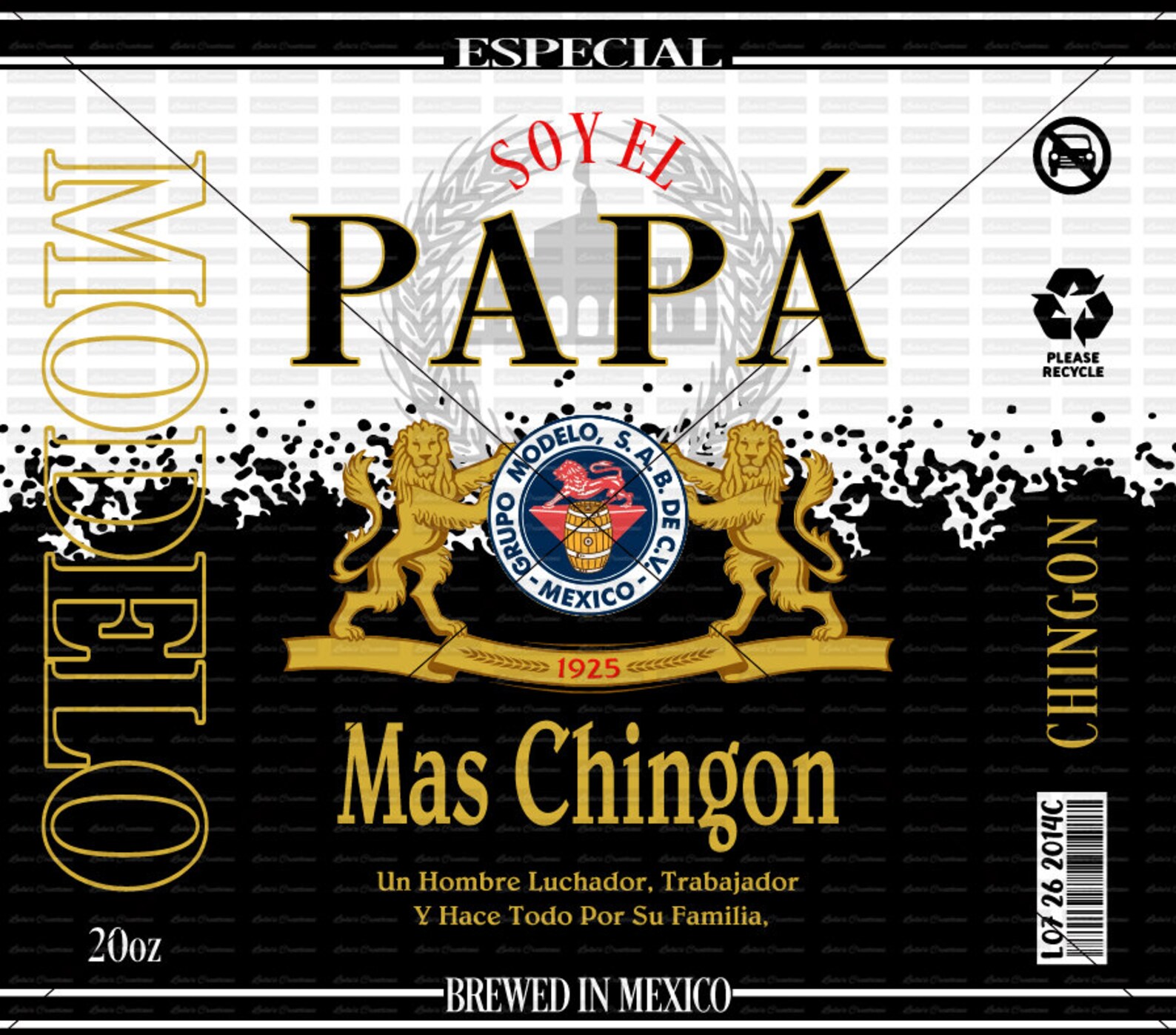 Soy El Papa Mas Chingon Modelo Wrap PNG ONLY - Etsy México