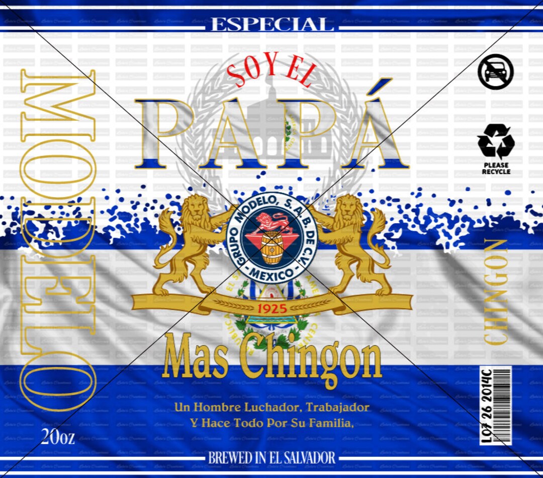Soy El Papa Mas Chingon Modelo El Salvador Flag Wrap PNG ONLY - Etsy España