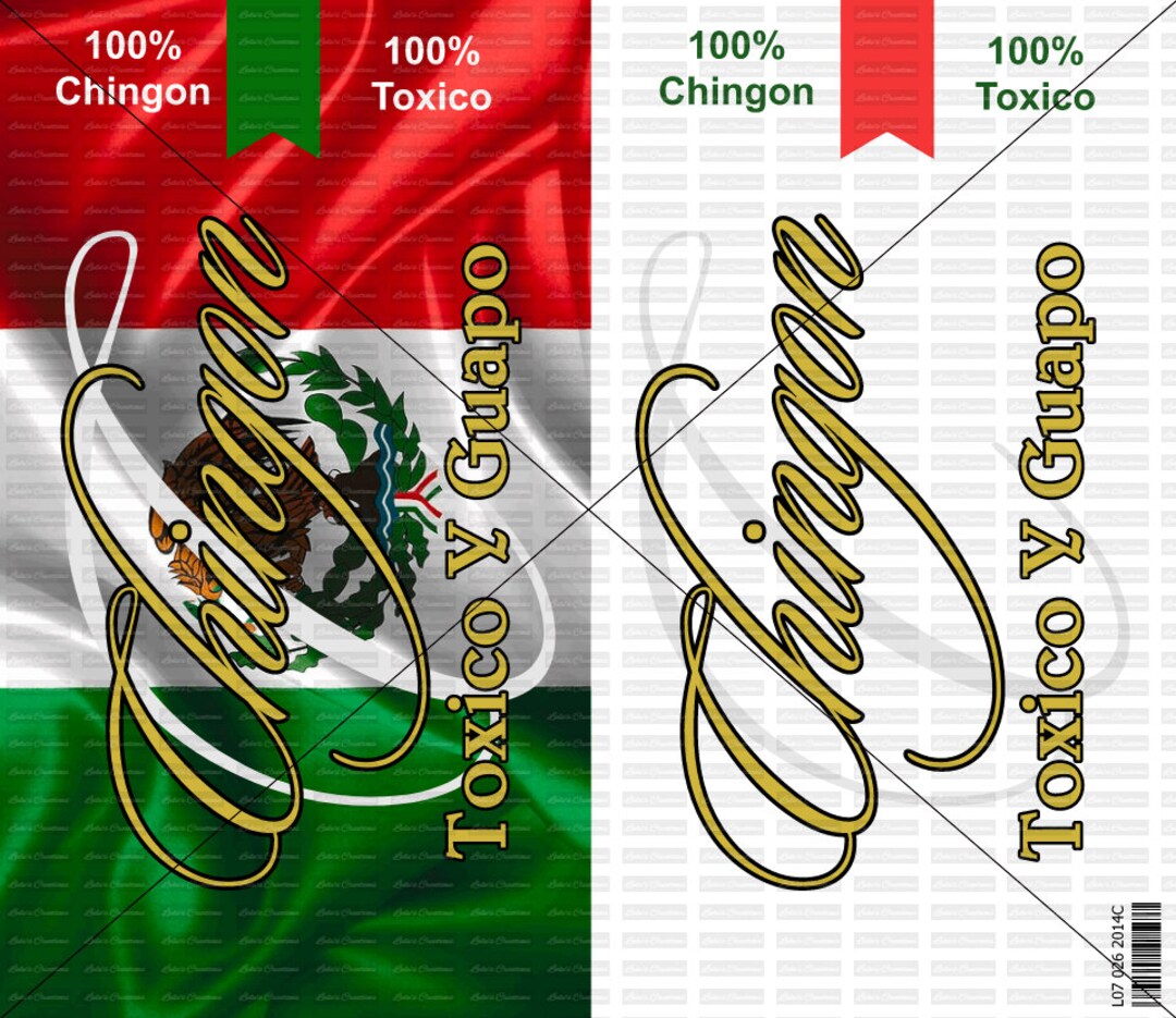 Chingon Toxico Y Guapo Wrap PNG ONLY - Etsy
