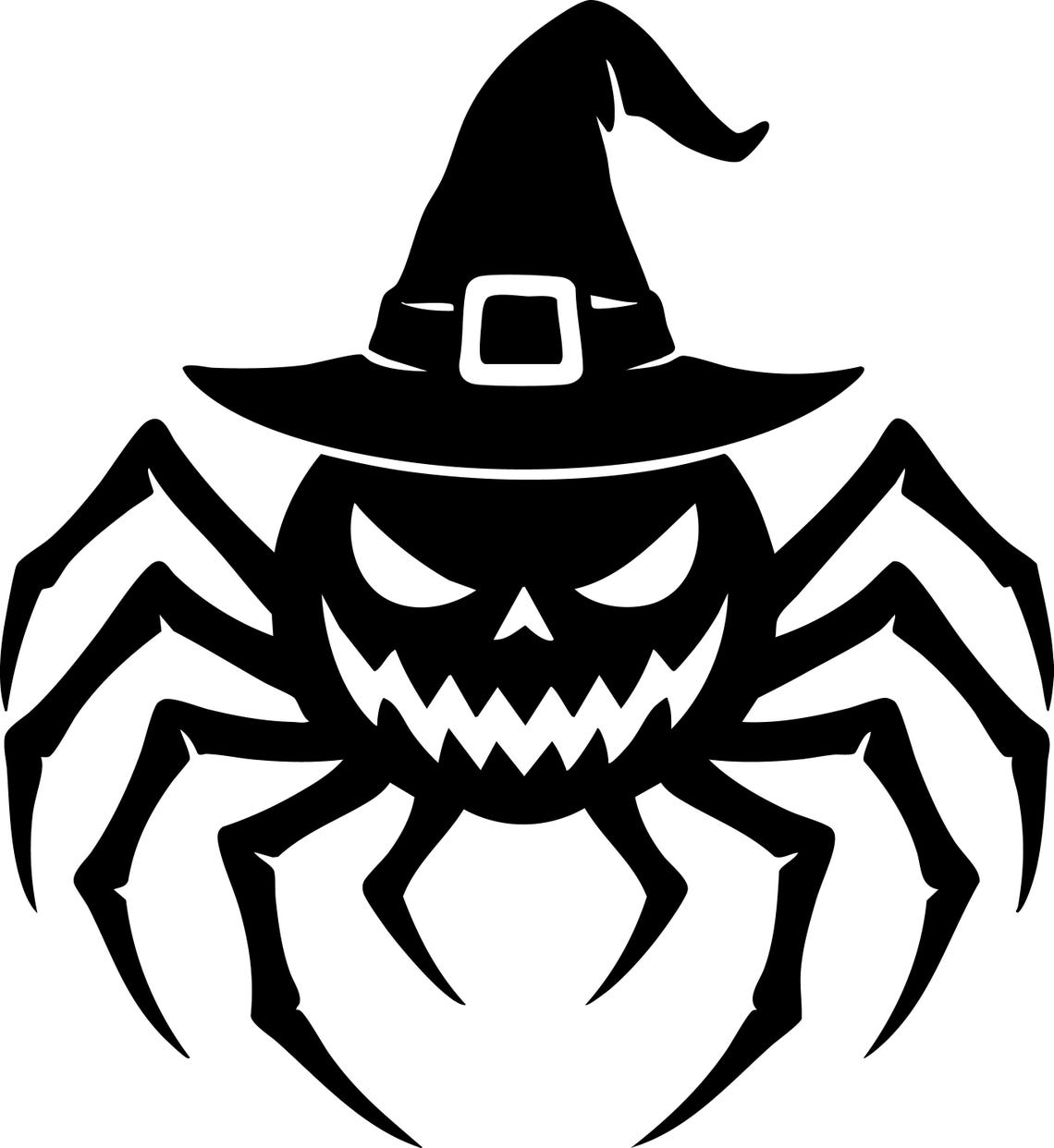 Halloween Spider Witch SVG, Halloween Decor Digital Download - Etsy