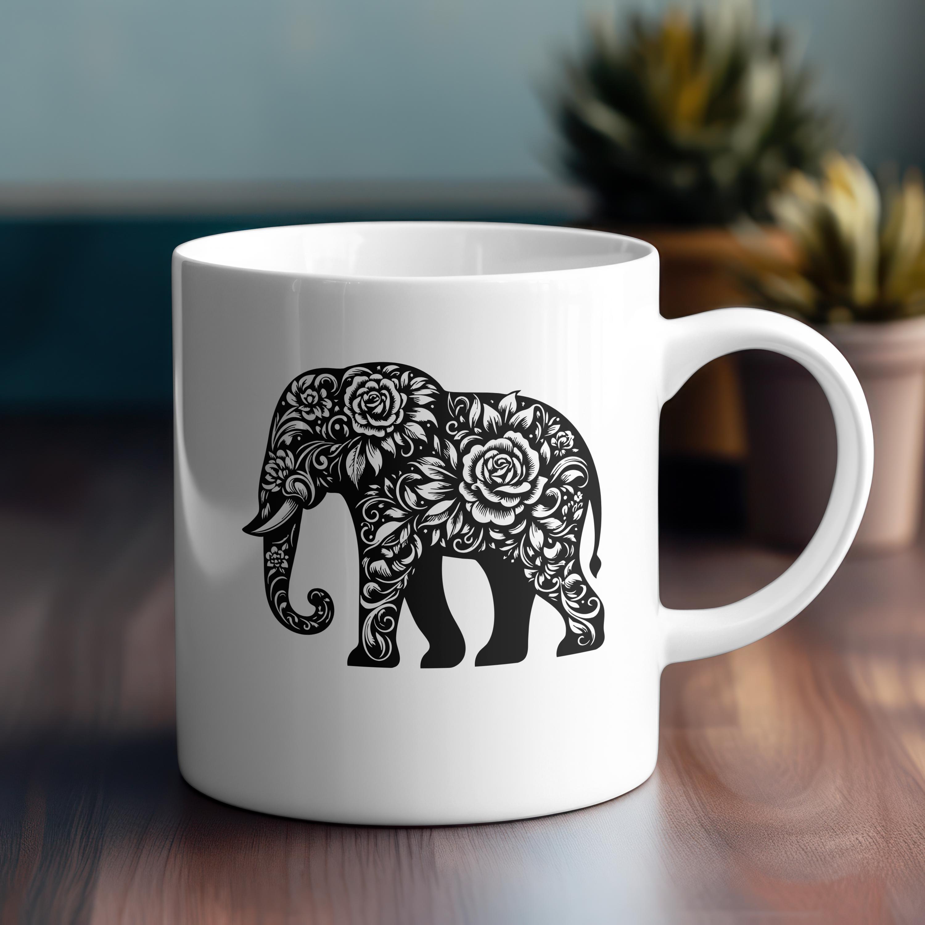 Floral Elephant SVG: Safari Clipart Bundle (digital Download) - Etsy