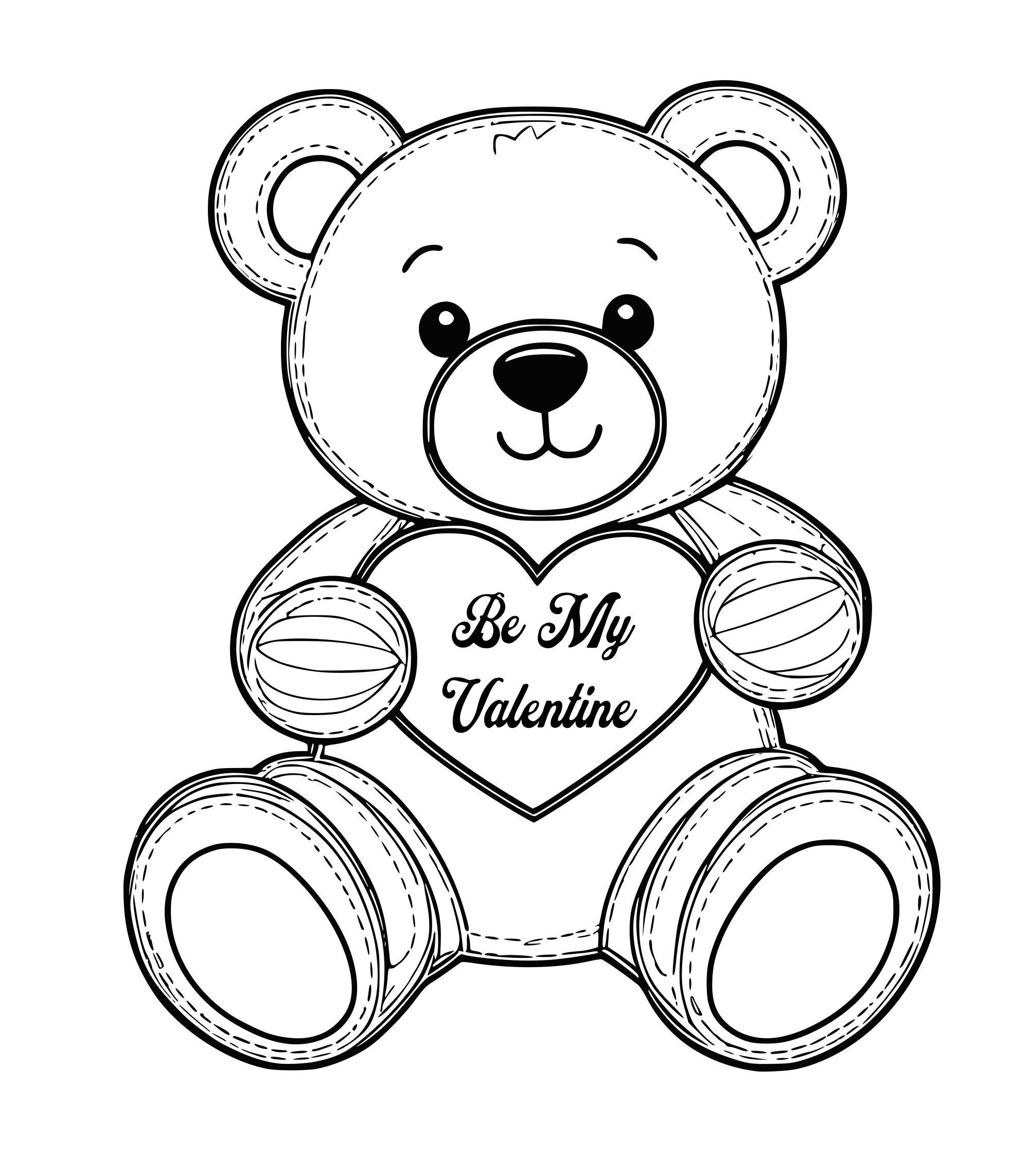 Personalized Teddy Bear Heart SVG, Valentine's Day Gift, Couple Gift ...