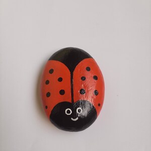 5pcs Rock Painting, Stone Painting Ideas Easy, Ladybug Painted Rock ...