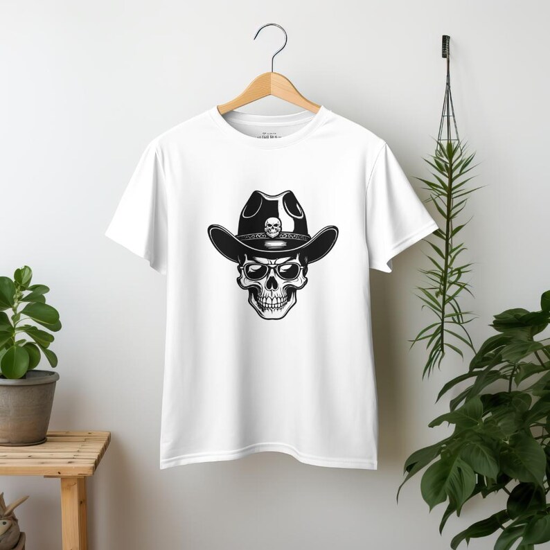 Cowboy Skull | SVG PNG PDF | Rustic Outlaw Art | Southwestern Art ...