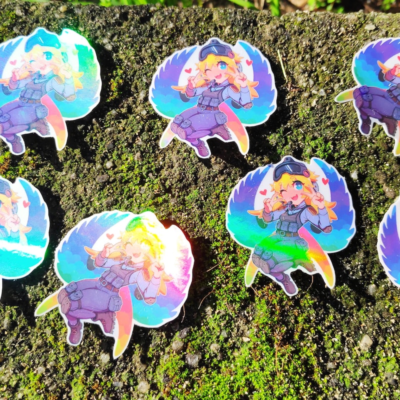 Titan Holo Stickers - Etsy