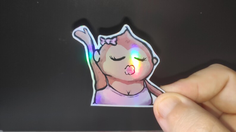 Magnet Holographic Slay Monkey Cute Animal Magnet | Fridge Magnet ...