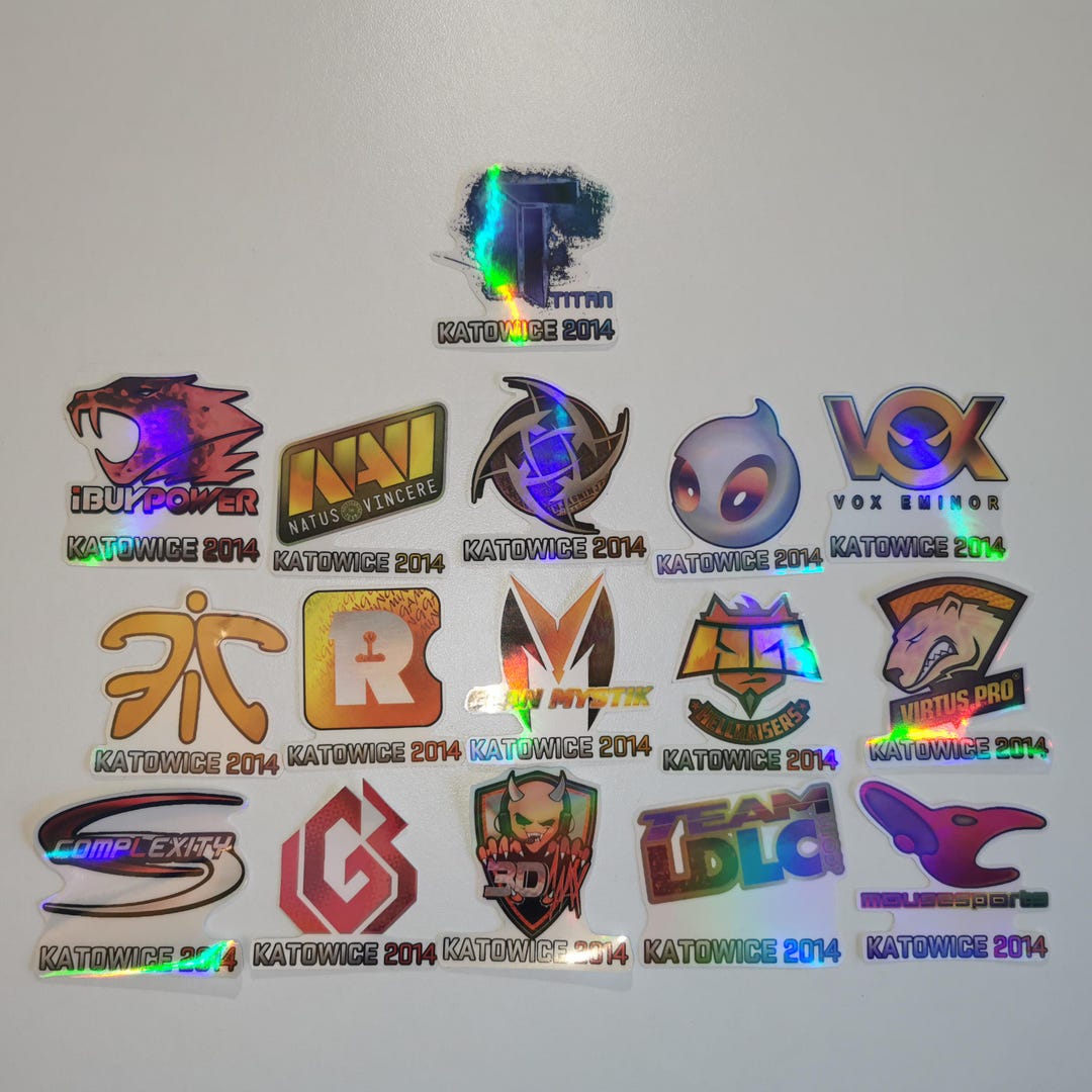 Katowice 2014 Holo Sticker Set CSGO CS Counter Strike CS2 holo Effect ...