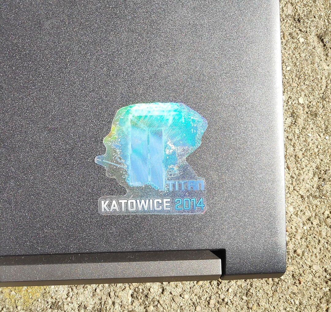 Transparent Titan Holo Katowice 2014 CSGO CS Counter Strike CS2 Sticker ...