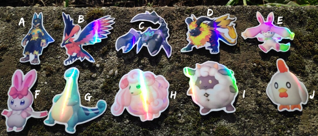 Palworld Stickers Holographic Cute Vinyl Waterproof Multiple Different ...